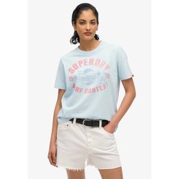 Superdry Kurzarmshirt »LO-FI OUTDOOR RELAXED TEE« Atmosphere Blue S S Cooles Shirt von Superdry