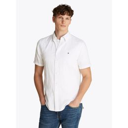 Tommy Hilfiger Kurzarmhemd »LINEN BLEND SOLID SS RF SHIRT« mit Button-down-Kragen Th Optic White 3XL - N-Gr N-Gr 3XL Kurzarmhemd von Tommy Hilfiger...