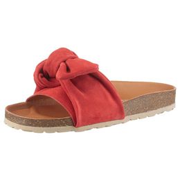 VERBENAS Pantolette »Roxy Roda«, Sommerschuh, Schlappen, Strandschuh zum Schlupfen rot 41 41 Mit großem Knoten