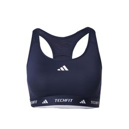 adidas Performance Sport-BH 'TECHFIT' Damen Gr&ouml;&szlig;e M/L dunkelblau / wei&szlig;