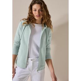 Cecil Kapuzensweatjacke mit Kapuze cool salvia green L (42) L (42) Jacke von Cecil