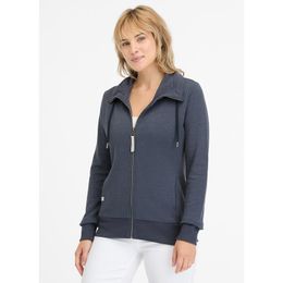Ragwear Sweatjacke »RONETTE« NAVY L (40) L (40) Vegan, von PETA verifizierte Sweatshirtjacke von Ragwear