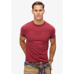 Superdry Rundhalsshirt »ESSENTIAL LOGO EMB TEE« Farbe berry red marl XL XL Cooles Shirt von Superdry