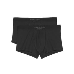 Marc O'Polo MARC O'POLO Boxer »Iconic Rib« 2er Pack, mit flachen Nähten black XL XL Herren-Feinripp-Trunk von Marc O'Polo