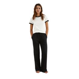Marc O'Polo MARC O'POLO T-Shirt »Mix & Match Jersey« Kontrast-Details, Rundhalsausschnitt, Regular Fit, Single Jersey white cotton S S Loungeshirt von Marc O'Polo