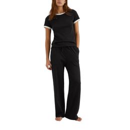 Marc O'Polo MARC O'POLO T-Shirt »Mix & Match Jersey« Kontrast-Details, Rundhalsausschnitt, Regular Fit, Single Jersey black XL XL Loungeshirt von Marc O'Polo