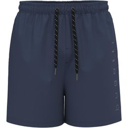 Bugatti Badeshorts »Ramon« Tonal reflektiv Logoprint auf dem linken Bein imperial navy L - N-Gr N-Gr L Badeshorts Bugatti