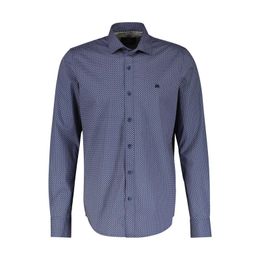 Lerros Langarmhemd mit grafischem Muster crispy blue XL - N-Gr N-Gr XL Hemd von Lerros