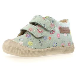 Naturino Barfußschuh »BAREFOOT AMUR VL PR« Kindergartenschuh mit Print, Größenschablone zum Download Bonny mint Blumen 22 22 Klettschuh mit bunten...
