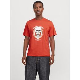 Jack & Jones JACK & JONES T-Shirt »JORANATOMY SKULL TEE SS CREW NECK LN« Summer Fig S S T-Shirt von Jack & Jones