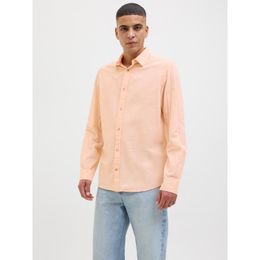 Jack & Jones JACK & JONES Langarmhemd »JJESUMMER SHIRT LS SN« mit Hemdkragen Peach Parfait S - N-Gr N-Gr S Cooles Hemd von Jack & Jones