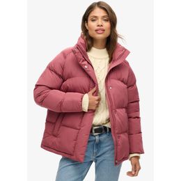 Superdry Steppjacke »MID LENGTH PUFFER JACKET« mit Kapuze Roan Rouge Burgundy L L Moderne Pufferjacke von Superdry