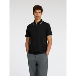 Selected Homme Poloshirt »SLHFAVE SPORT ZIP SS POLO NOOS« Black L L Polo mit Knopfleiste von Selected Homme