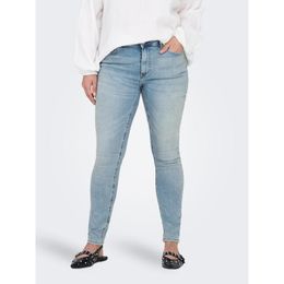 Only CARMAKOMA Skinny-fit-Jeans »CARWILLY REG SKINNY DNM ANA573 NOOS« Light Blue Denim 54 - Länge 32 Länge 32 54 Skinny Fit Jeans von Only CARMAKOMA