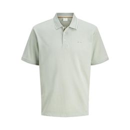 Jack & Jones JACK & JONES Poloshirt »JPRALVES SS POLO STYD SS25« Aqua Gray L L Polo mit Knopfleiste von Jack & Jones
