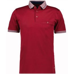 Ragman Poloshirt Bordeaux-685 114 114 Poloshirt mit 3-Knopfleiste