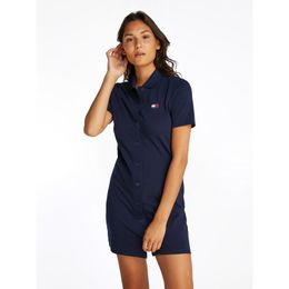 Tommy Jeans Polokleid »TJW BADGE PIQUE POLO DRESS« mit Logo-Badge Dark Night Navy XL (42) - N-Gr N-Gr XL (42) Polokleid von Tommy Jeans