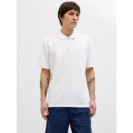 Jack & Jones JACK & JONES Poloshirt »JJEAUSTIN ZIP POLO SS NOOS«, mit Polokragen White Detail:Classic XS XS Herrenpolo von Jack & Jones