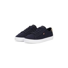 Tommy Hilfiger Plateausneaker &raquo;VULC CANVAS LACE UP SNEAKER&laquo;, Freizeitschuh, Halbschuh, Schn&uuml;rschuh, in schmaler Form dunkelblau 42 42 L&auml;ssiger...