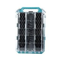 Makita MAKTRAK Organizer flach M, Werkzeugkiste blau/transparent, Transparenter Deckel