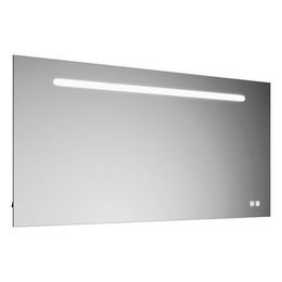 Burgbad Fiumo Leuchtspiegel mit horizontaler LED-Beleuchtung 140 x 70 cm