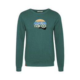 Greenbomb Sweatshirt 'Bike Downhill' Herren Gr&ouml;&szlig;e S hellblau / hellgelb / gr&uuml;n / wei&szlig;