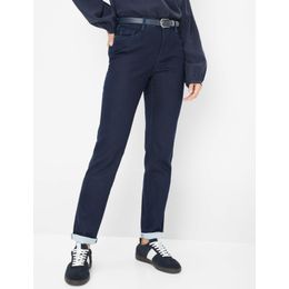 Brax Damen Five-Pocket-Hose Style CAROLA CLEAN DARK BLUE, denim dunkelblau, Gr. 40