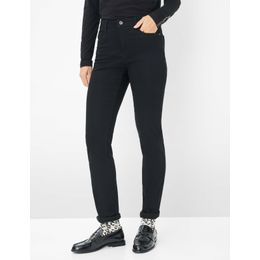 Brax Damen Five-Pocket-Hose Style CAROLA CLEAN BLACK BLACK, schwarz, Gr. 34