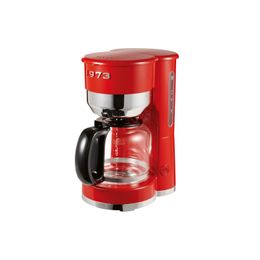 SILVERCREST® Kaffeemaschine Chrom Retro 1973 Rot SKMR 1000 A1