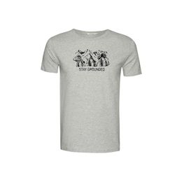 Greenbomb T-Shirt 'Animal Stay Grounded' Herren Gr&ouml;&szlig;e XXXL dunkelgrau / schwarz