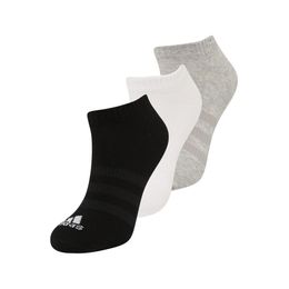 adidas Performance Sportsocken 'Thin and Light Sportswear Low-Cut 3 Pairs' Herren Größe 46/48 grau / schwarz / weiß