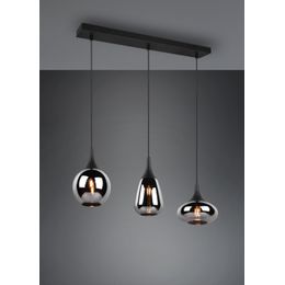 Trio Lumina Pendelleuchte Schwarz, 3-flammig