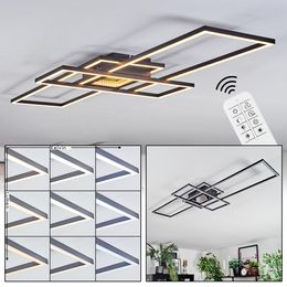 hofstein Manor Deckenleuchte LED Schwarz, 1-flammig