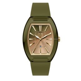 Ice Watch Quarzuhr ICE-WATCH "ICE boliday - Dome - Small - 3H + Date", olivgrün, Armbanduhren, Damen, Armbanduhr, Damenuhr, analog, Datum, Silikonarmband