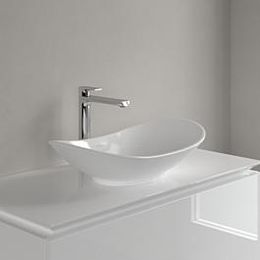 Villeroy & Boch Villeroy & Boch My Nature Aufsatzwaschtisch 411060R1 weiß, Ceramicplus, 61 x 36 cm, ohne Hahnloch