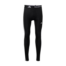 adidas Performance Sporthose 'TECHFIT Compression Training 3-Stripes Long' Herren Gr&ouml;&szlig;e XXS schwarz / offwhite