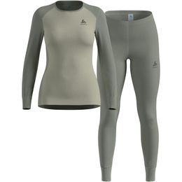 Odlo Damen Unterw&auml;sche-Set Active Warm Eco Gr&uuml;n (Gr&ouml;&szlig;e: XL)