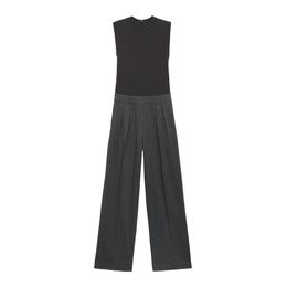 Mango Jumpsuit Damen Größe XXL dunkelgrau / weiß
