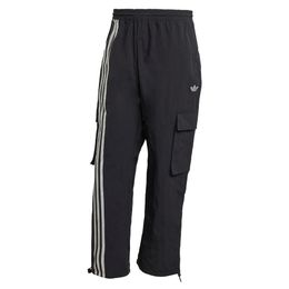 adidas originals Cargohose 'Front Stripes Woven Cargo' Herren Gr&ouml;&szlig;e 35/36 schwarz / offwhite