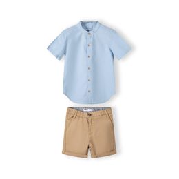 MINOTI Set Jungen Gr&ouml;&szlig;e 110/116 beige / blau / hellblau