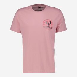 Rosafarbenes Sport-T-Shirt mit Logo
