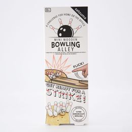 Mini Holzbowlingbahn Spiel