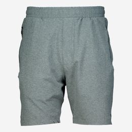 Dunkelgr&uuml;ne Jersey-Shorts mit Rei&szlig;verschlusstaschen