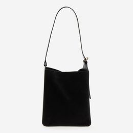 A.P.C. Schwarze Schultertasche aus Leder