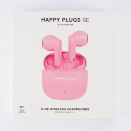 happy plugs Rosafarbene kabellose Kopfhörer