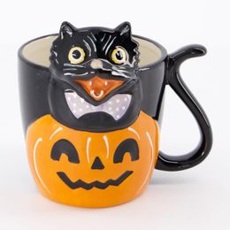 Mehrfarbige Halloween-Tasse 13,5x10,5cm