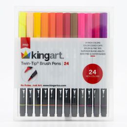 King Art 24er-Pack mehrfarbige Kunstmarker