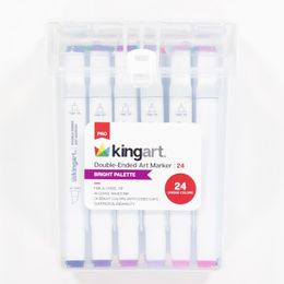 King Art 24er-Pack mehrfarbige Kunstmarker