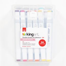 King Art 24er-Pack mehrfarbige Kunstmarker