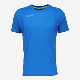 Hoka One One Blaues Sport-T-Shirt mit Logp